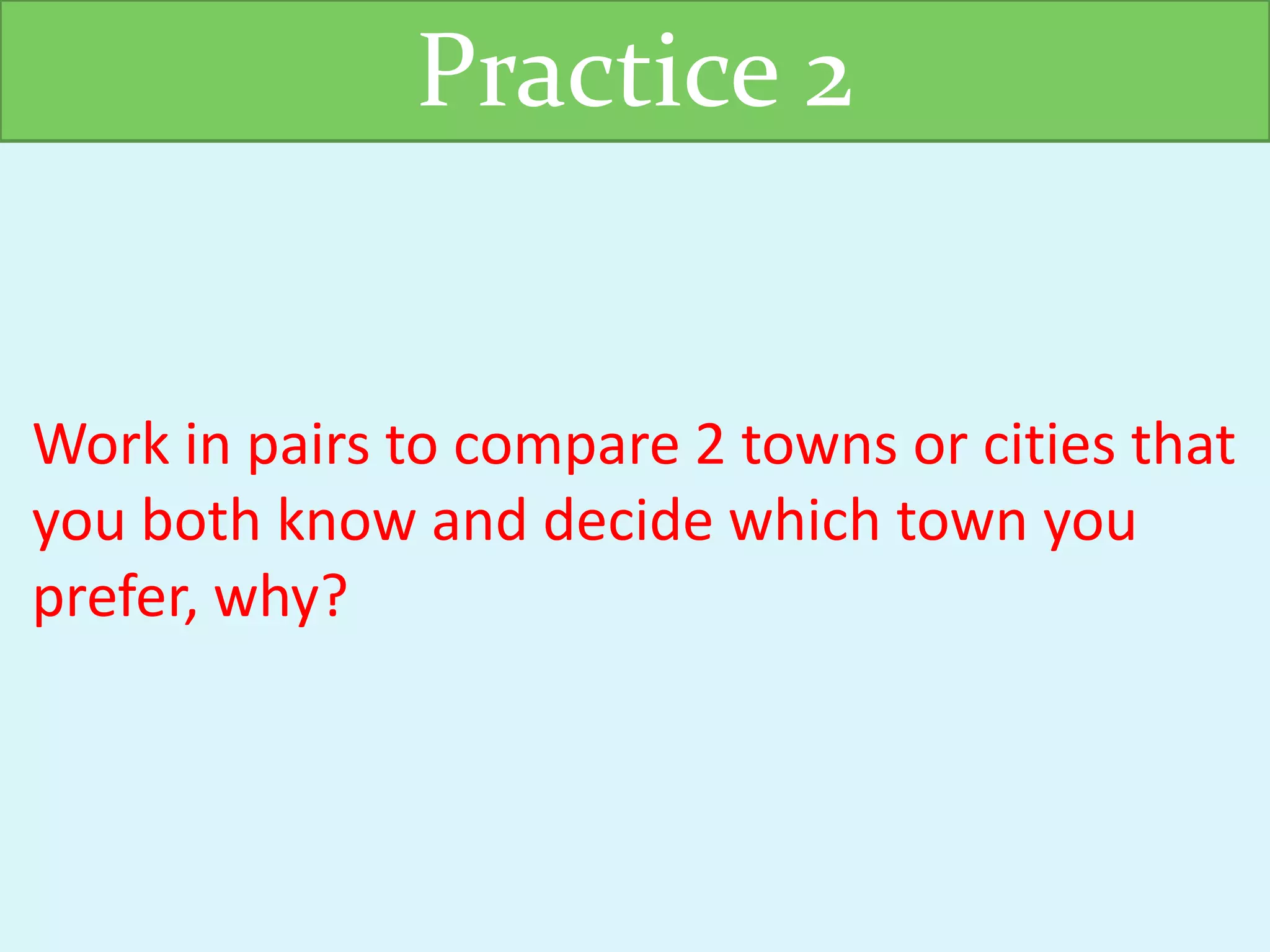 Unit 10 comparatives | PPT