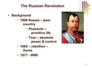 Unit 10 - The Russian Revolution | PPT