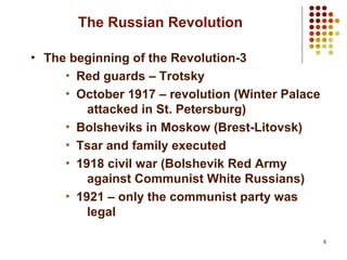 Unit 10 - The Russian Revolution | PPT