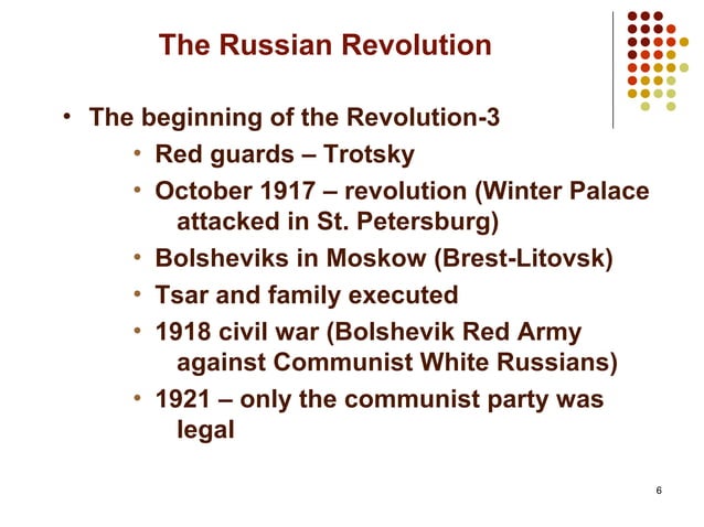 Unit 10 - The Russian Revolution | PPT