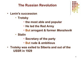 Unit 10 - The Russian Revolution | PPT