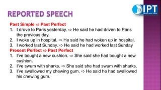 Unit 10 reported speech | PPTX