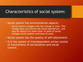 Unit 10 social organization and social system | PPTX