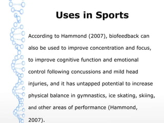 Utilization of BioFeedBack In Sports | PPT