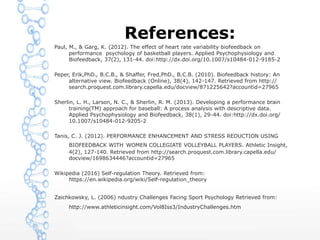 Utilization of BioFeedBack In Sports | PPTX