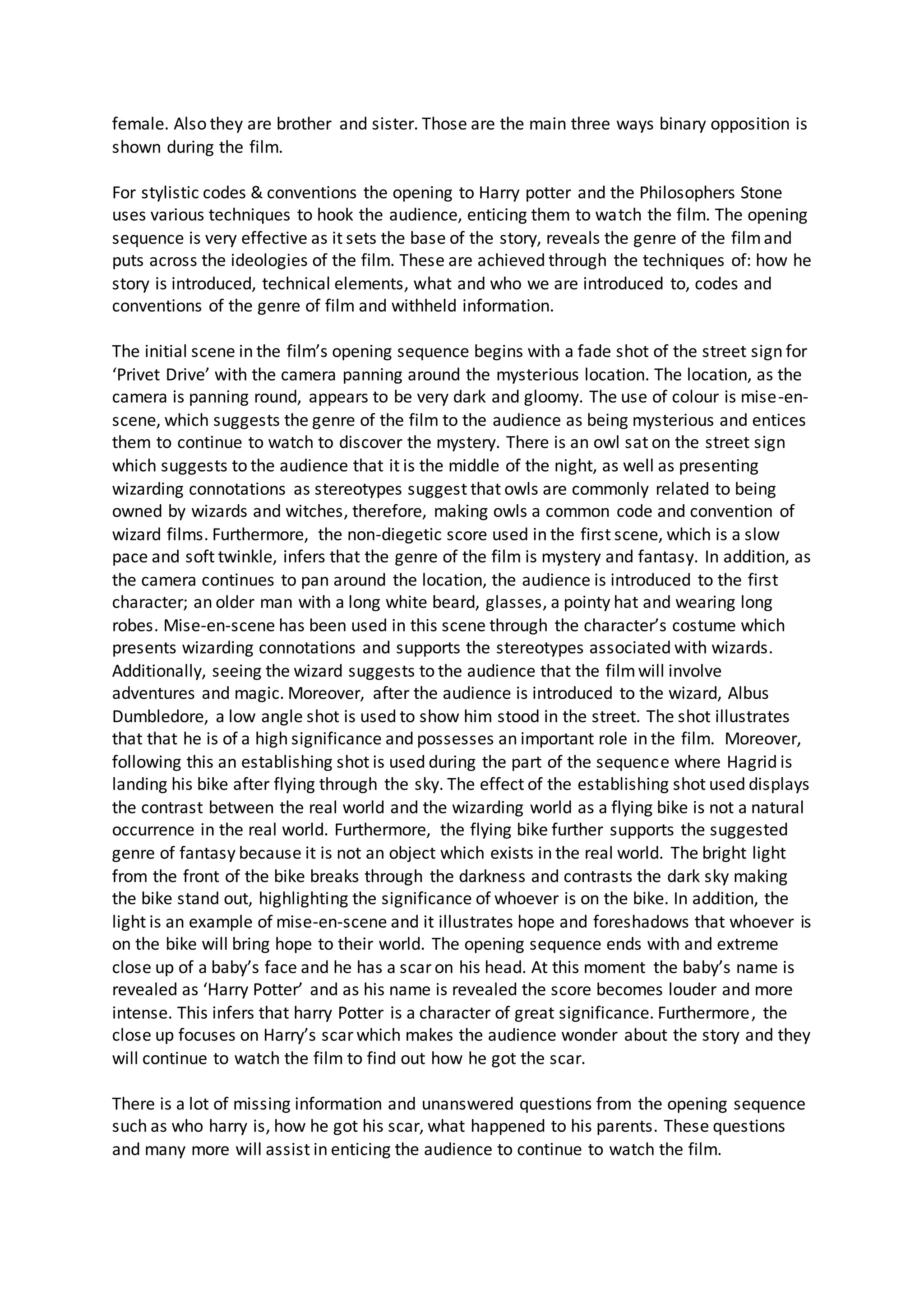 Unit 10 Video Production Assignment (fantasy) | DOCX