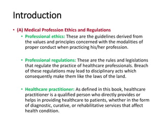 Code of Ethics for health student in medical | PPTX