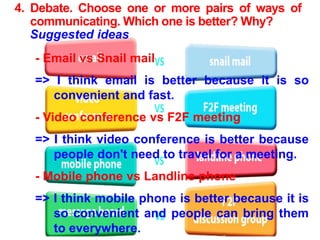 Unit 10 Communication Lesson 2 A Closer Look 1.pptx | Web Conferencing ...