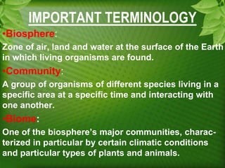 Unit 10 ecosystems biomes and biospheres | PPTX