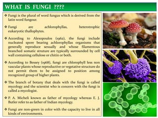 Unit –10– General Characters and Classification of Fungi by Dr. Kirtika ...