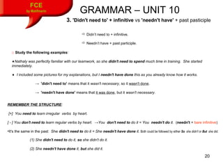 Unit 10 Grammar Contents: Passive & Past Necessity | PPT