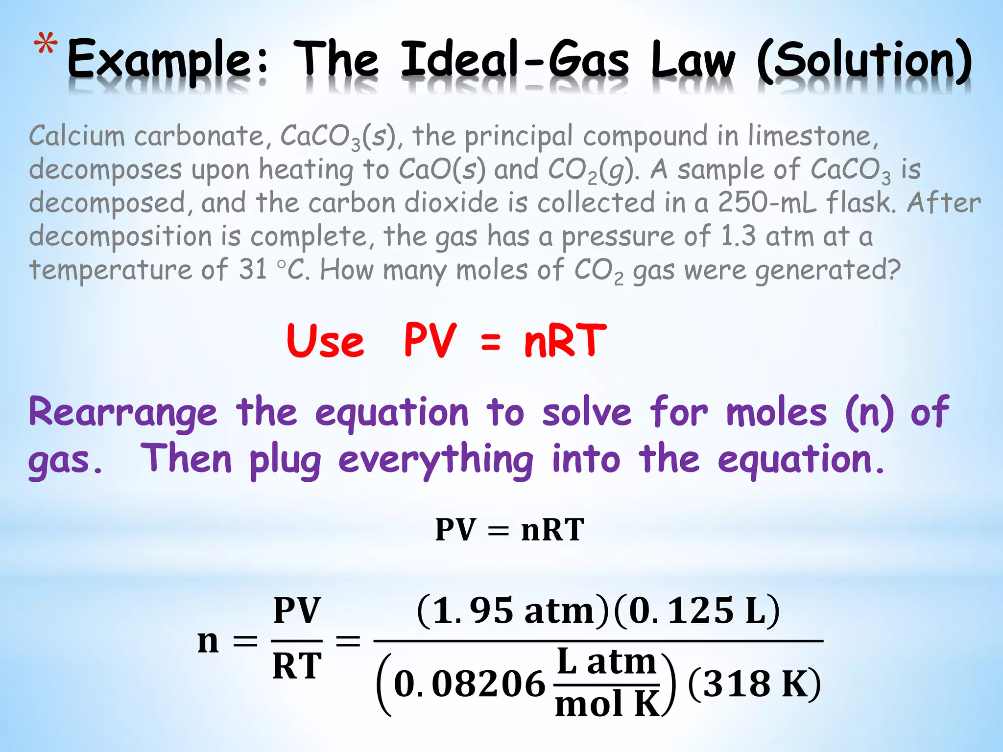 Chem II - Ideal Gas Law (Liquids and Solids) | PPTX
