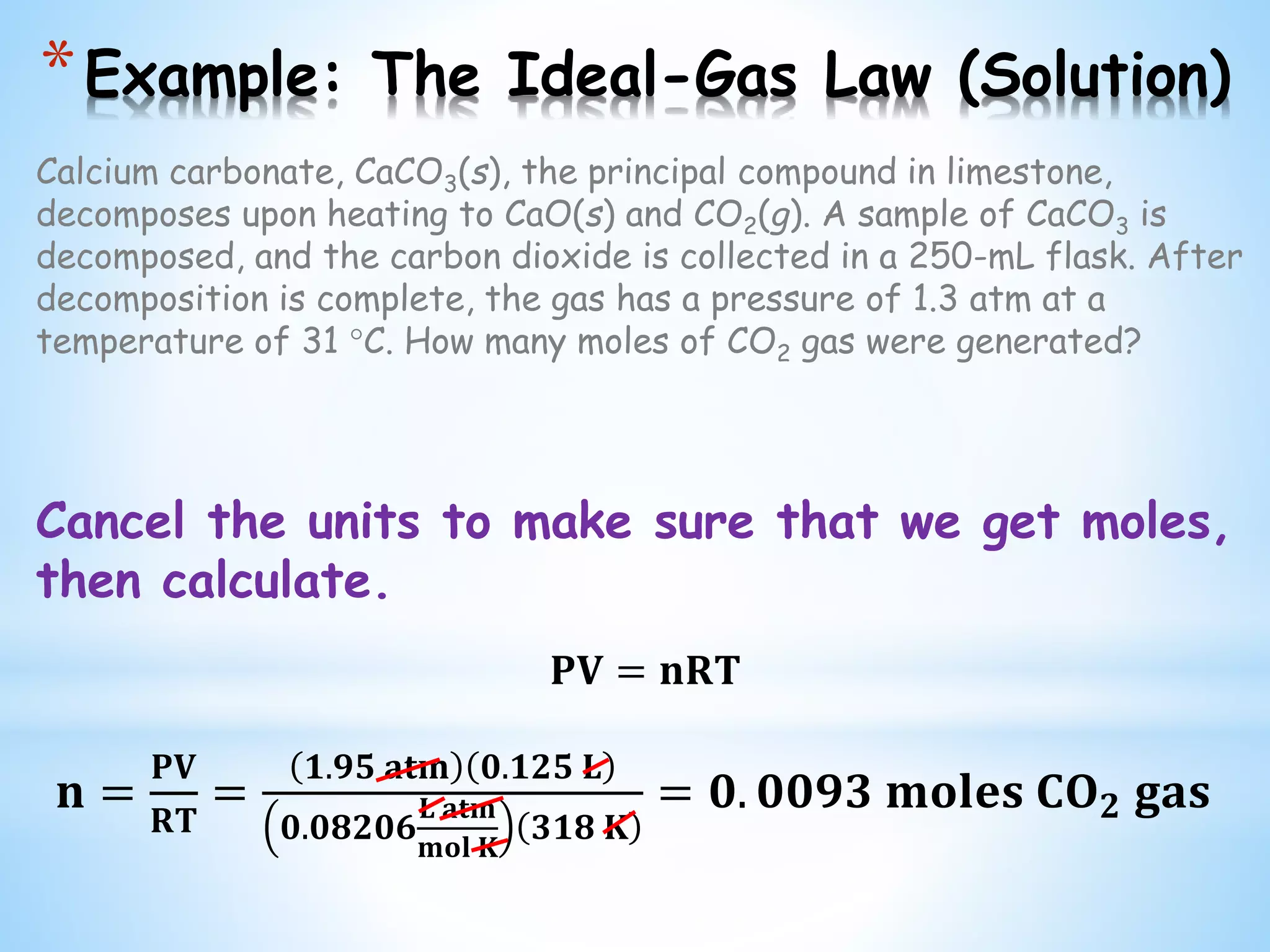 Chem II - Ideal Gas Law (Liquids and Solids) | PPTX