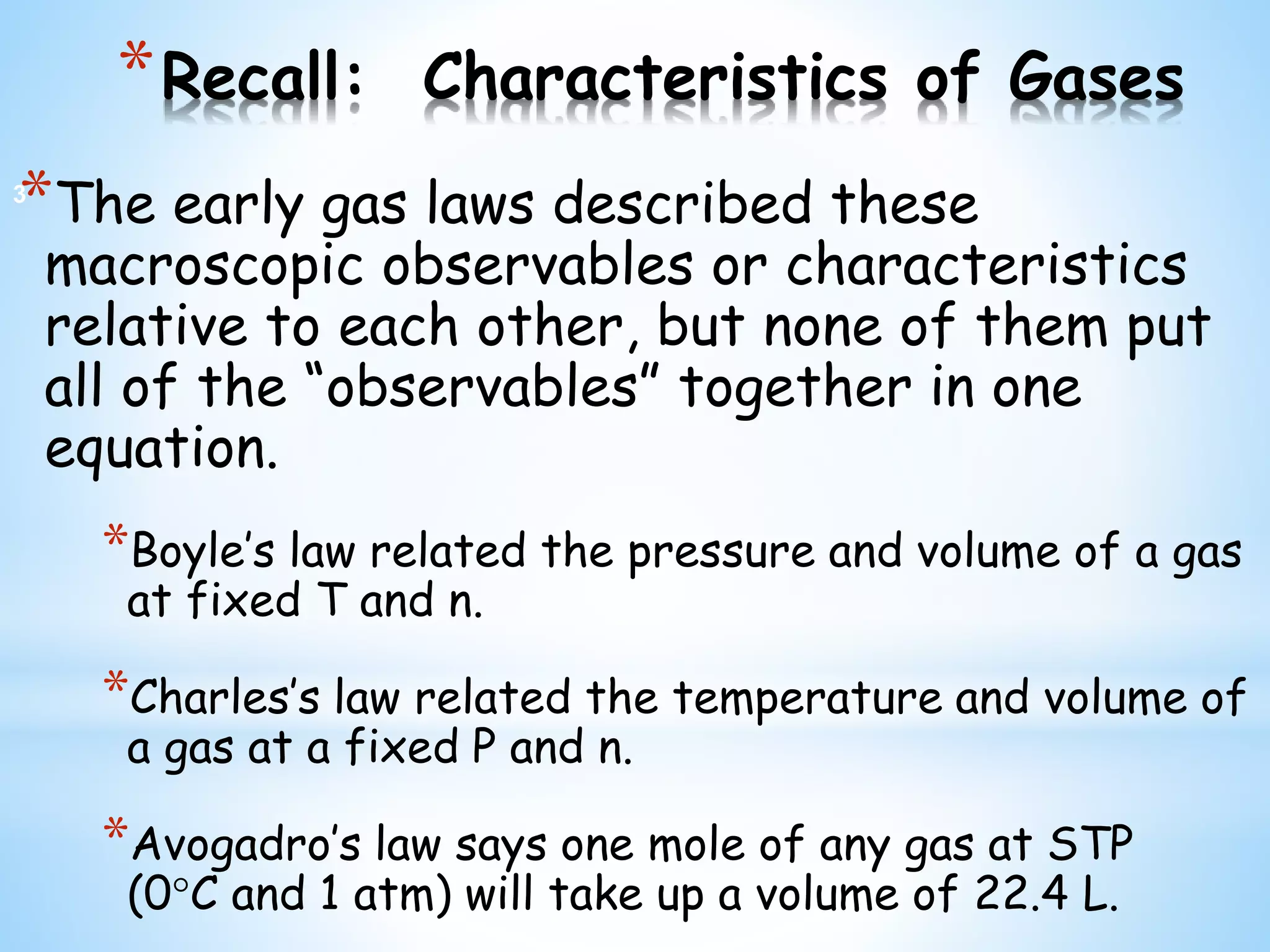 Chem II - Ideal Gas Law (Liquids and Solids) | PPTX