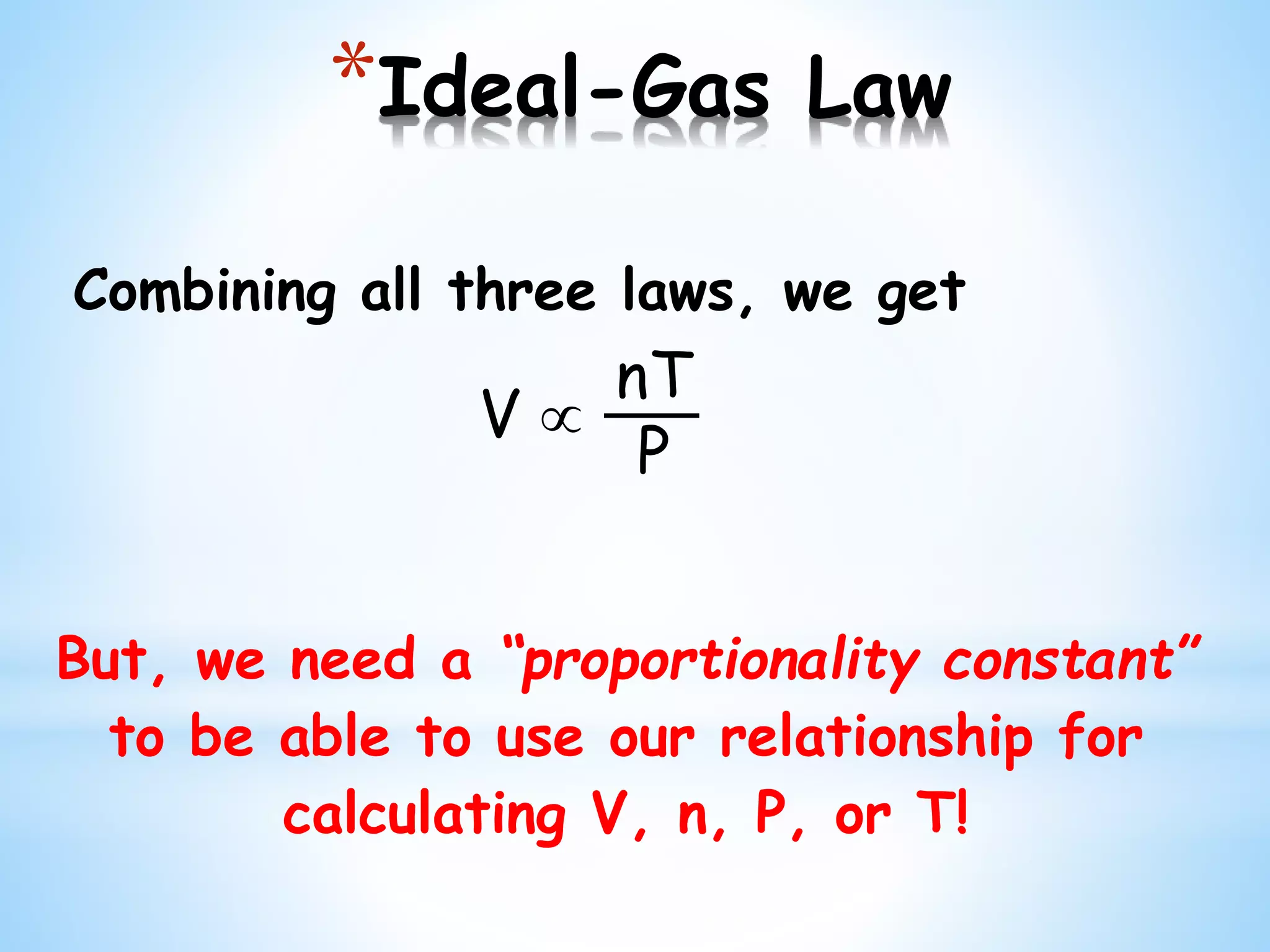 Chem II - Ideal Gas Law (Liquids and Solids) | PPTX