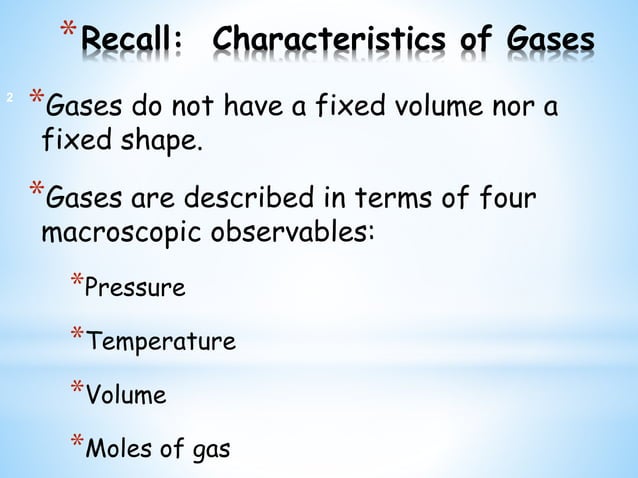 Chem II - Ideal Gas Law (Liquids and Solids) | PPTX