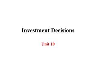 Unit 10 Investment decisions.pdf