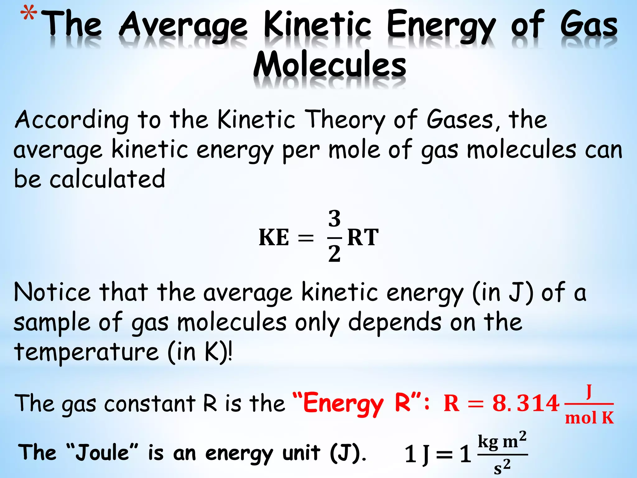Chem II - Kinetic Molecular Theory of Gases (Liquids and Solids) | PPTX