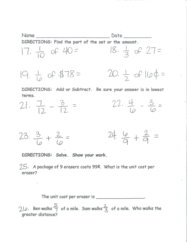 Unit 10 Math Review | PDF