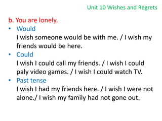 Wishes and Regrets | PPTX