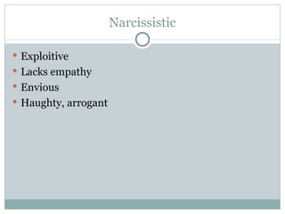 Unit 10 personality disorders 1 | PPT