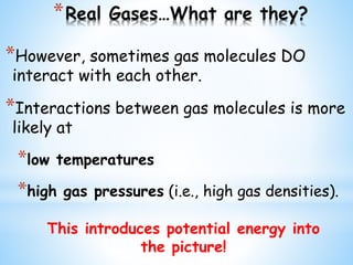 Unit 10 real gases vdw fl14 final | PPTX | Chemistry | Science