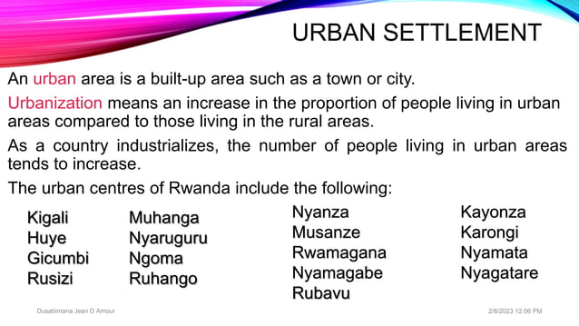 Unit 10 Rural and urban settlement.pptx | Geography | Science