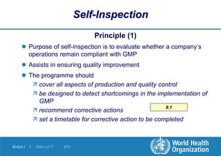 UNIT 10 Self-Inspection and quality audits.ppt