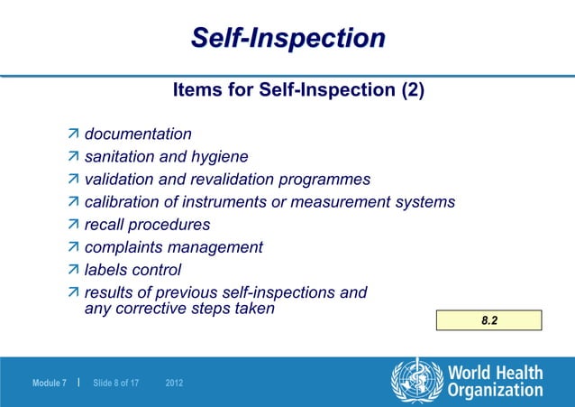 UNIT 10 Self-Inspection and quality audits.ppt | Business | Business ...