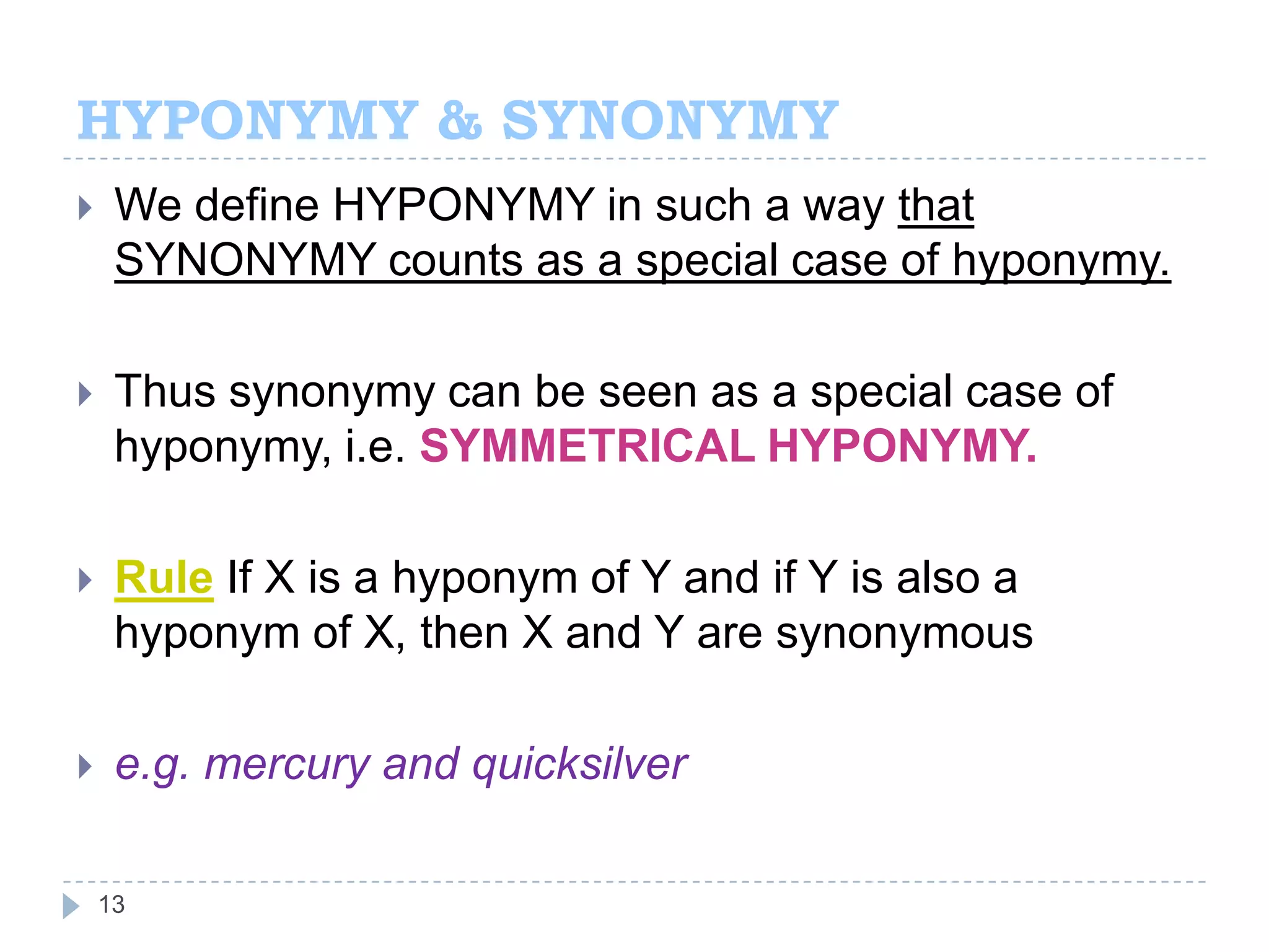 Unit 10 Sense Relations (1) | PPTX