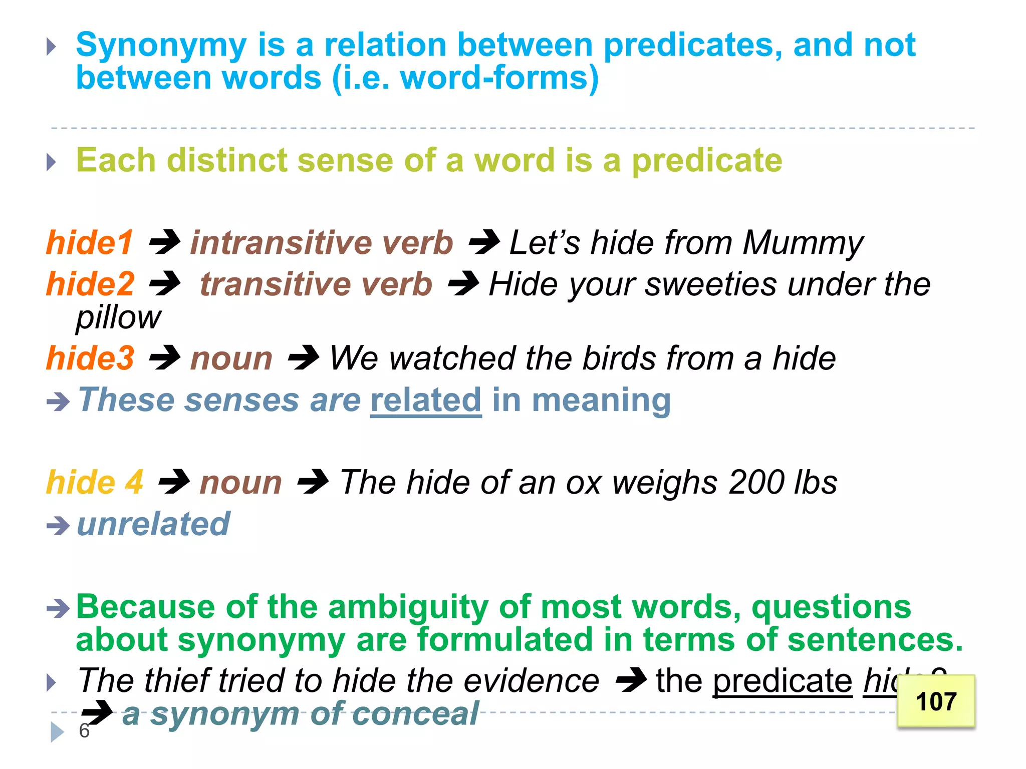 Unit 10 Sense Relations (1) | PPTX