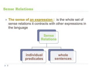 Unit 10 Sense Relations (1) | PPTX