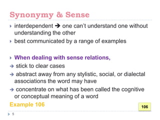Unit 10 Sense Relations (1) | PPTX