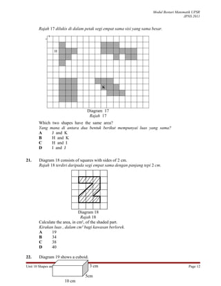 Unit 10 shapes and space | DOC