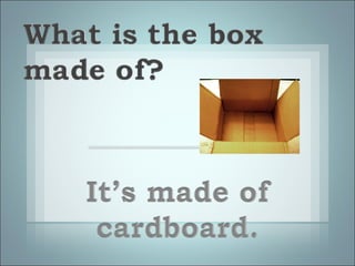 Unit 10 what is it made of | PPT