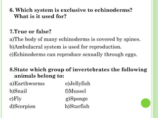 Unit 11. Invertebrates | PPT