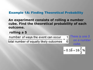 Unit 11.2 theoretical probability | PPT
