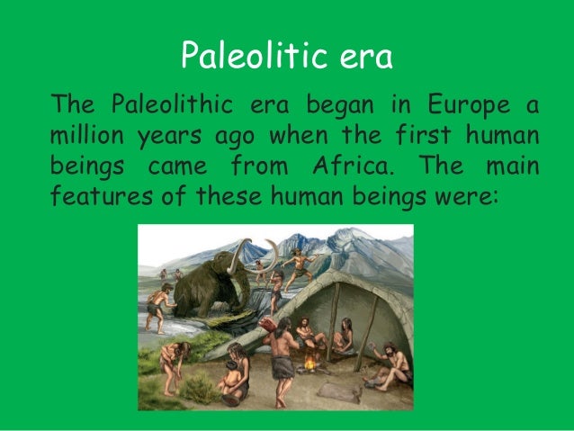 Unit 11: THE PREHISTORY