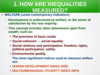 Unit 11. socioeconomic inequalities | ODP