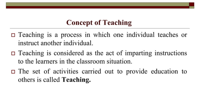 INTRODUCTION TO TEACHING | PPTX | Professional School | Postgraduate ...