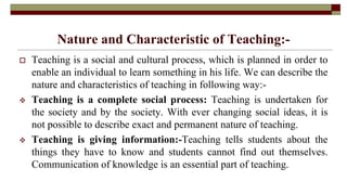 INTRODUCTION TO TEACHING | PPTX