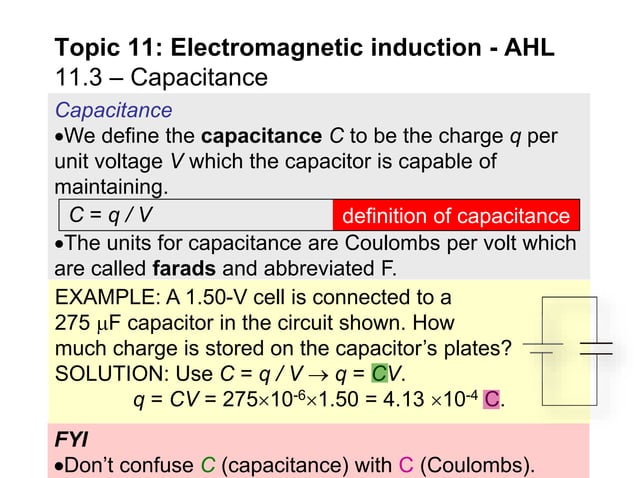 Unit 11.3 Capacitance.ppt