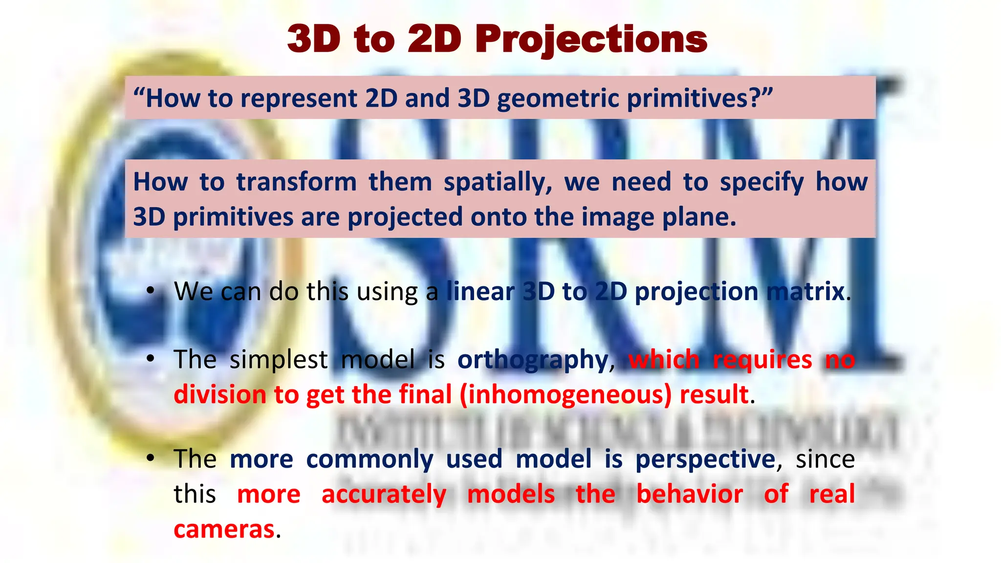 Introduction to Computer Vision - Image formation | PPTX