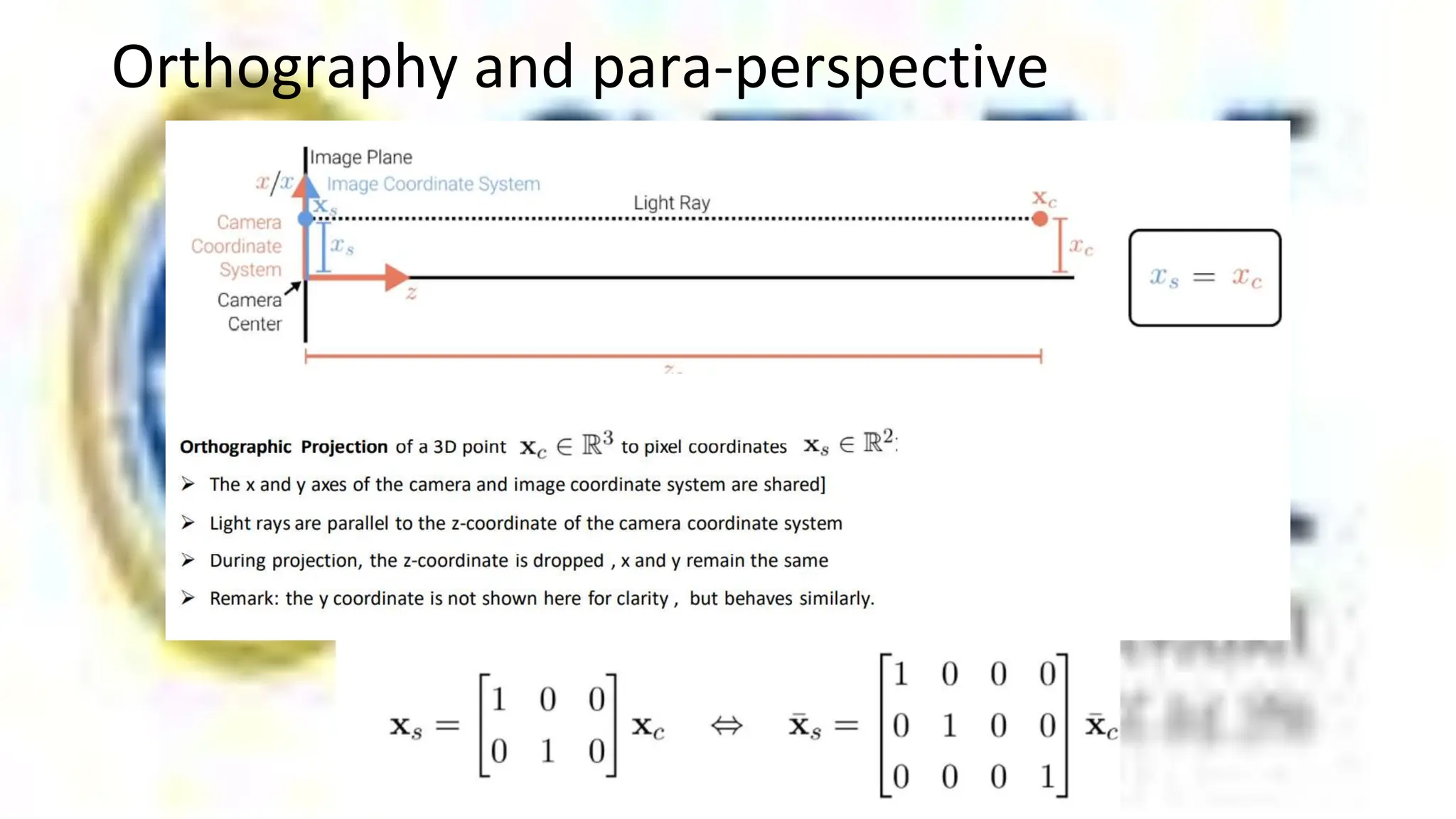 Introduction to Computer Vision - Image formation | PPTX