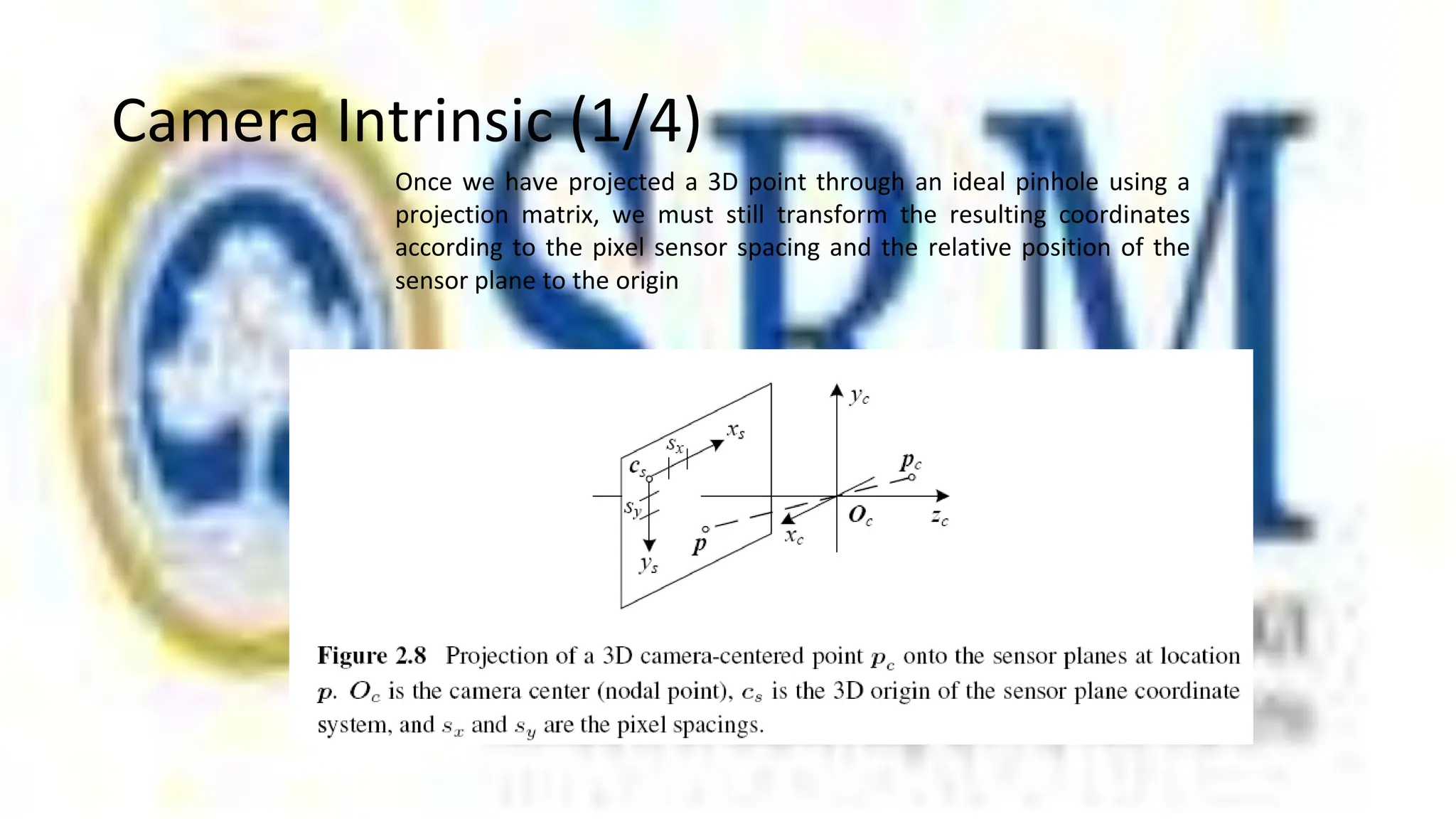 Introduction to Computer Vision - Image formation | PPTX