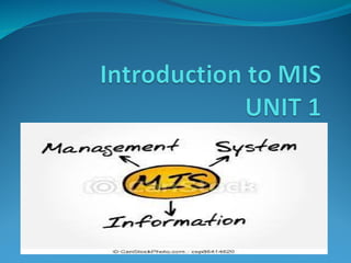 Management information system for commerce | PPT