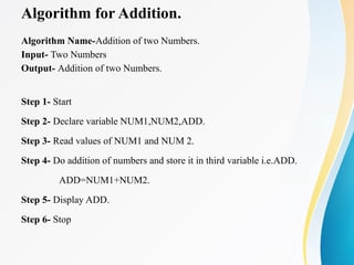 Unit 1(1).pptx Program Logic Development | PPTX