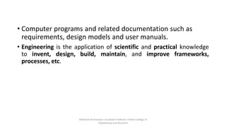 Software Engineering unit 1 Notes AKTU ppt | PDF