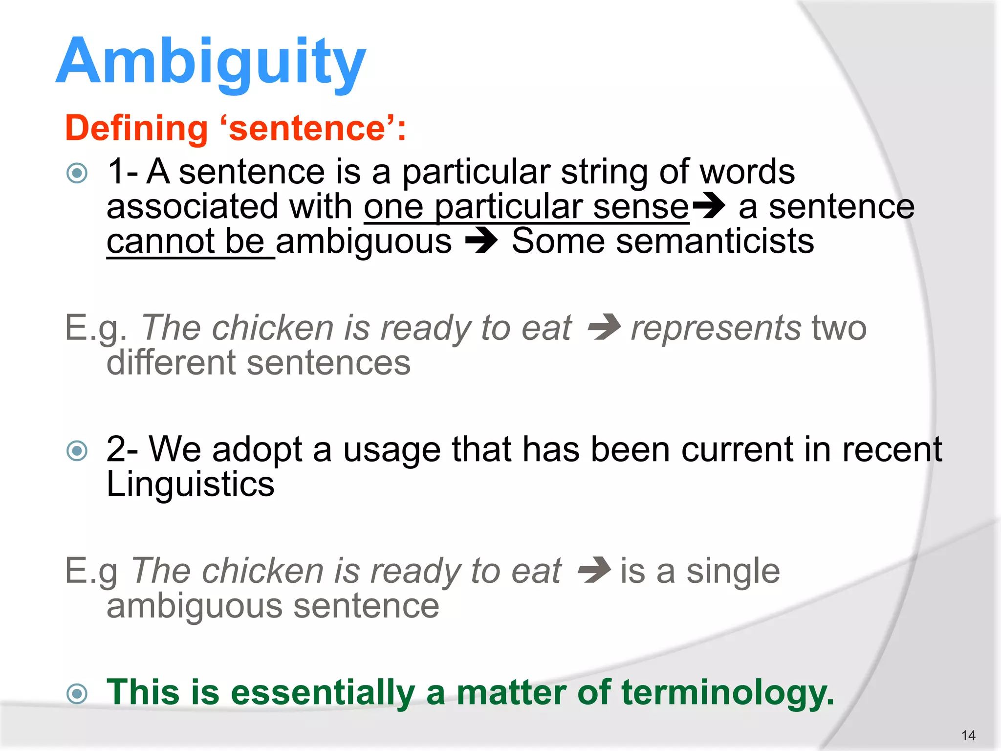 Unit 11 Sense Relations (2) | PPTX