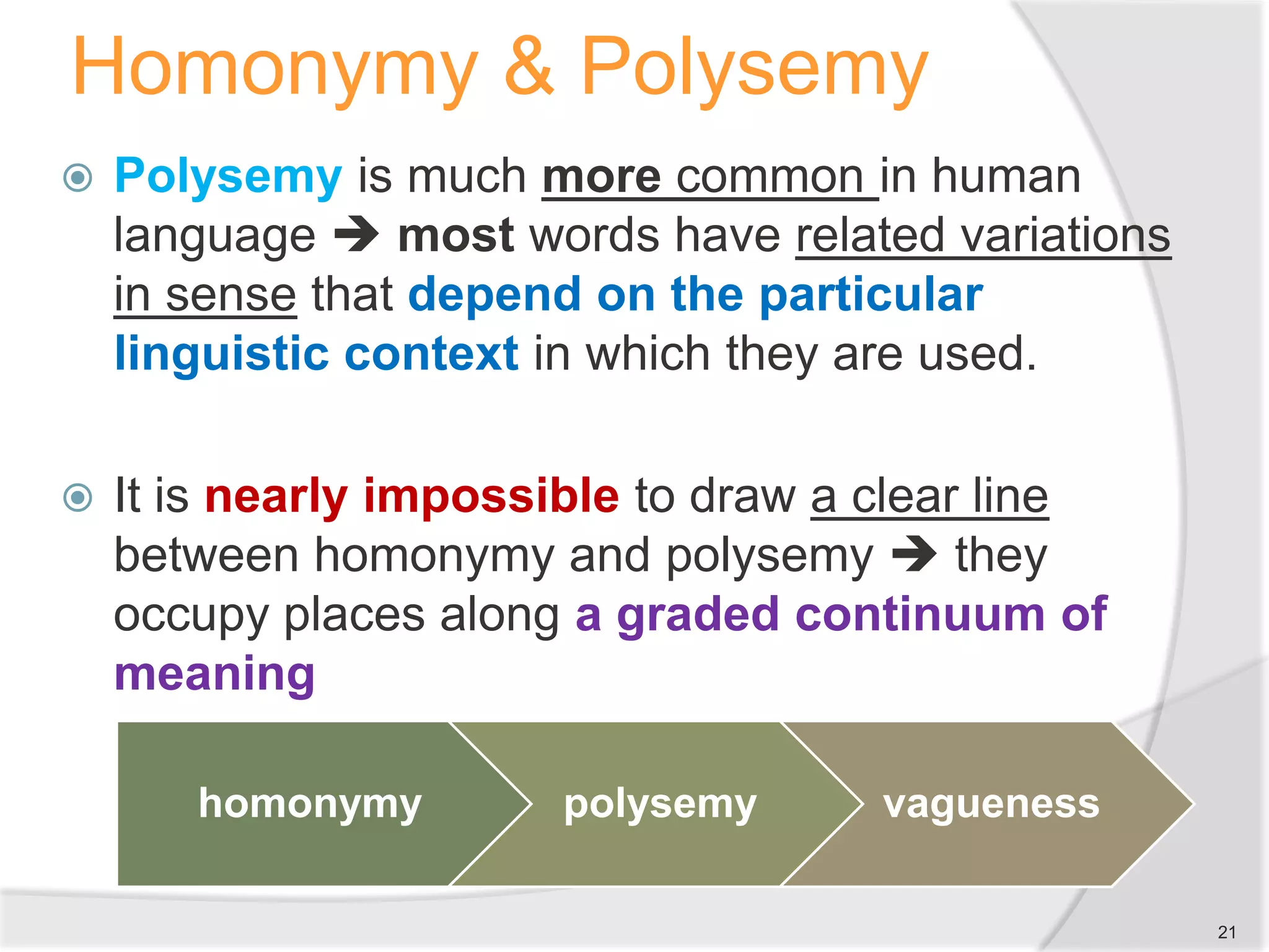 Unit 11 Sense Relations (2) | PPTX